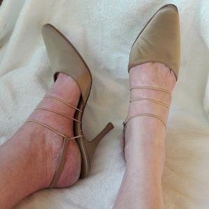 Classiques Entier | Shoes | Champagne Satin Heels | Poshmark